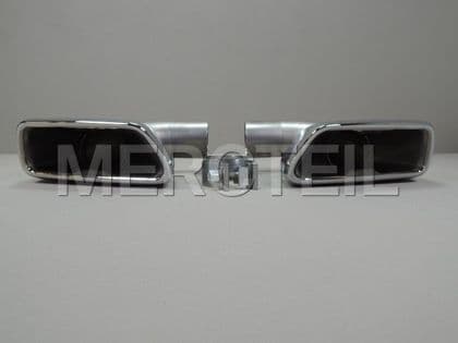 Buy the spare part BMW 18302444529 set tailpipe trims chrome