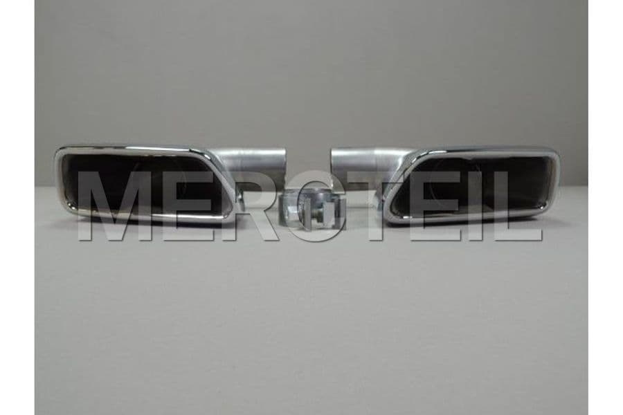 Buy the spare part BMW 18302444529 set tailpipe trims chrome
