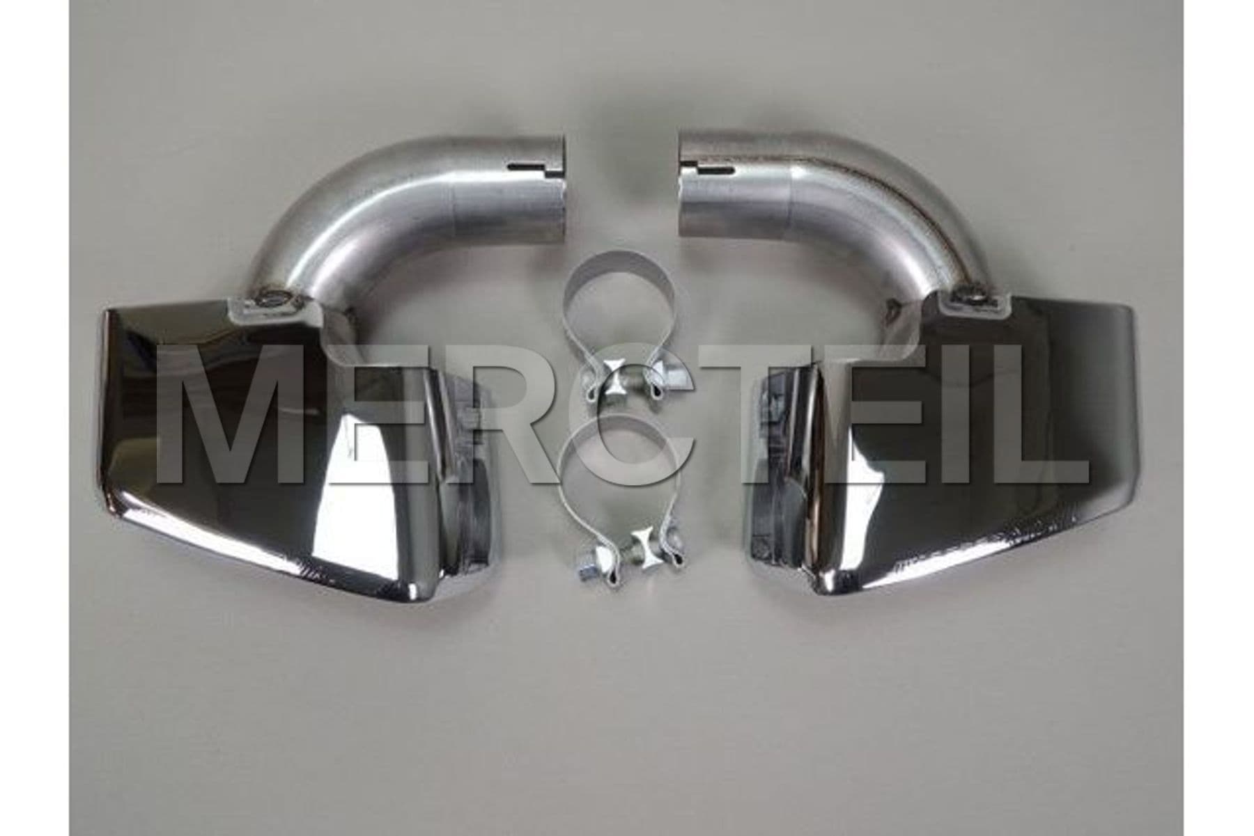 Buy the spare part BMW 18302444529 set tailpipe trims chrome