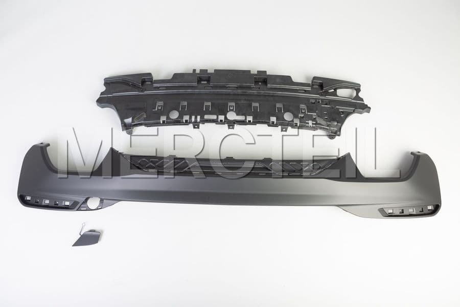 Buy the spare part BMW 51192412409 bumper trim black mat rear