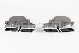 63 AMG Chrome Exhaust Tips Genuine Mercedes-AMG A2054900427 A2054900527