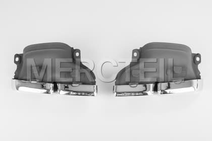63 AMG Chrome Exhaust Tips Genuine Mercedes-AMG A2054900427 A2054900527