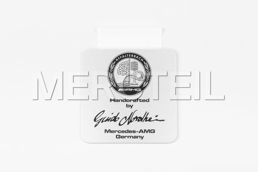 Buy the spare part Mercedes-Benz A0008179999 information label amg