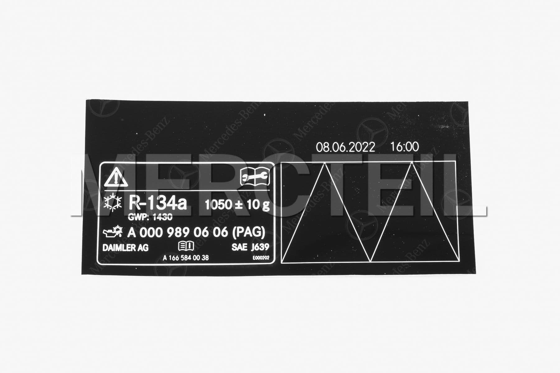 Buy the spare part Mercedes-Benz A1665840038 sticker