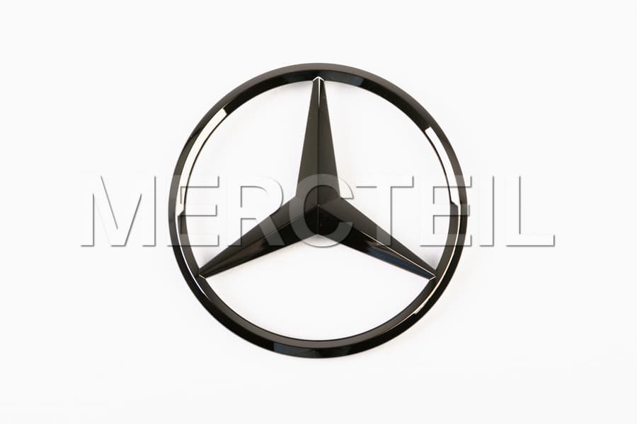 A-Class Sedan Trunk Star Badge - Black Night Package V177 Genuine ...