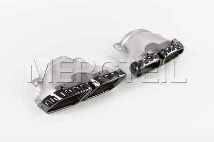 Exhaust Tips AMG 63 Black Package Genuine Mercedes AMG A0004902500 ...