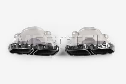 GLE53 AMG Chrome Exhaust Tailpipes 167 Genuine Mercedes-AMG A1674908703 ...