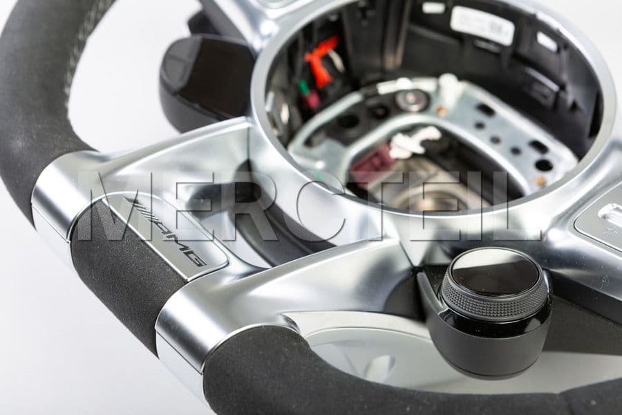 AMG Black Alcantara Steering Wheel Switch Panels Genuine Mercedes-AMG ...