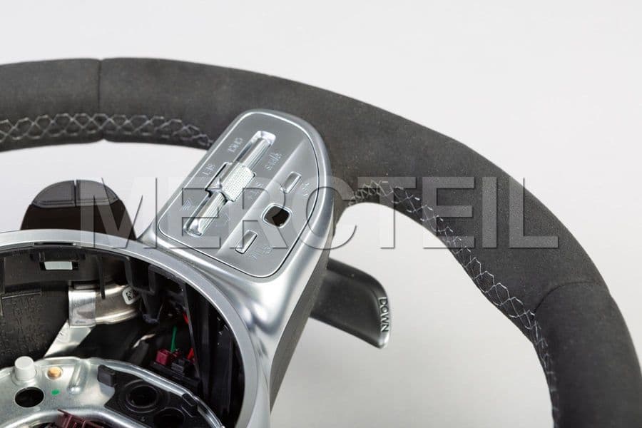 AMG Black Alcantara Steering Wheel Switch Panels Genuine Mercedes-AMG ...