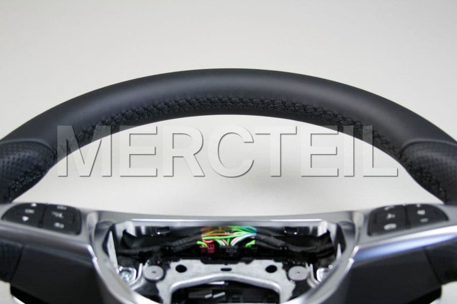 C-Class GLC-Class AMG Black Leather Steering Wheel Genuine Mercedes-AMG ...