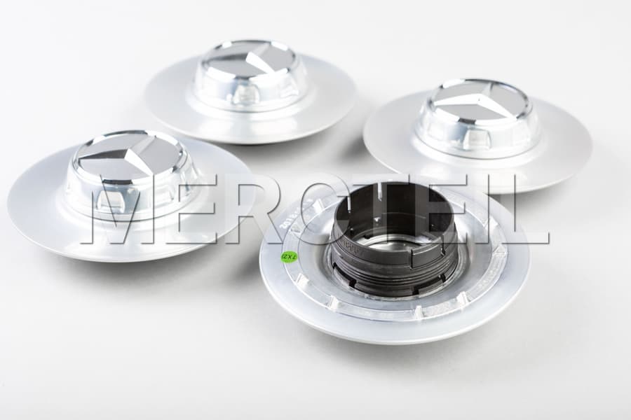 AMG Center Caps Silver Genuine Mercedes AMG