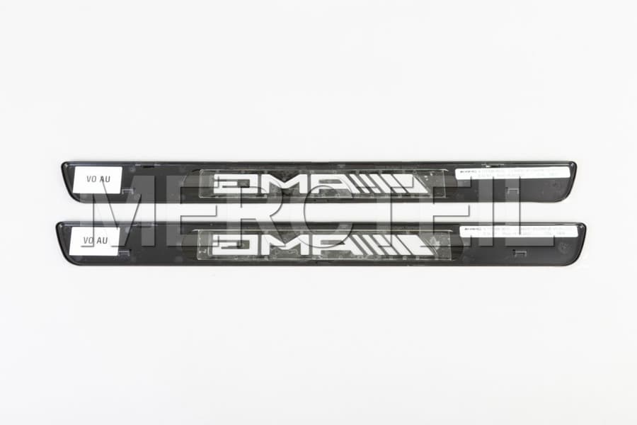 AMG Black Exchangeable Covers for Illuminated Door Sills Genuine ...