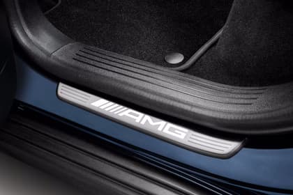 AMG Silver Exchangeable Covers for Illuminated Rear Door Sills Genuine ...