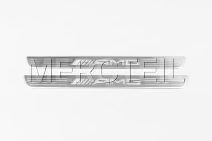 AMG Silver Exchangeable Covers for Illuminated Rear Door Sills Genuine ...