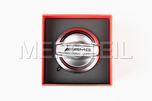 AMG Fuel Filler Cap Chrome with Silver Inserts Genuine Mercedes-AMG ...