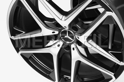 G-Class G63 AMG Black Matte Glossy Front Alloy Rims R21 463A Genuine ...