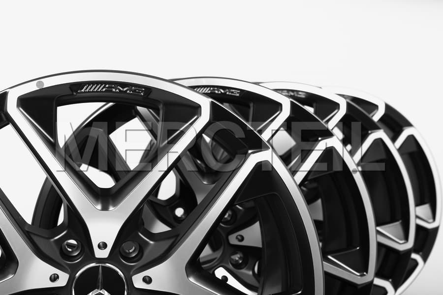 G-Class G63 AMG Black Matte Glossy Front Alloy Rims R21 463A Genuine ...