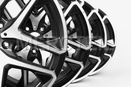 G-Class G63 AMG Black Matte Glossy Front Alloy Rims R21 463A Genuine ...