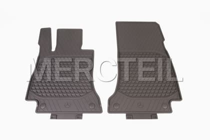 AMG GT All Season Espresso Brown Rubber Front Floor Mats Set LHDRHD ...