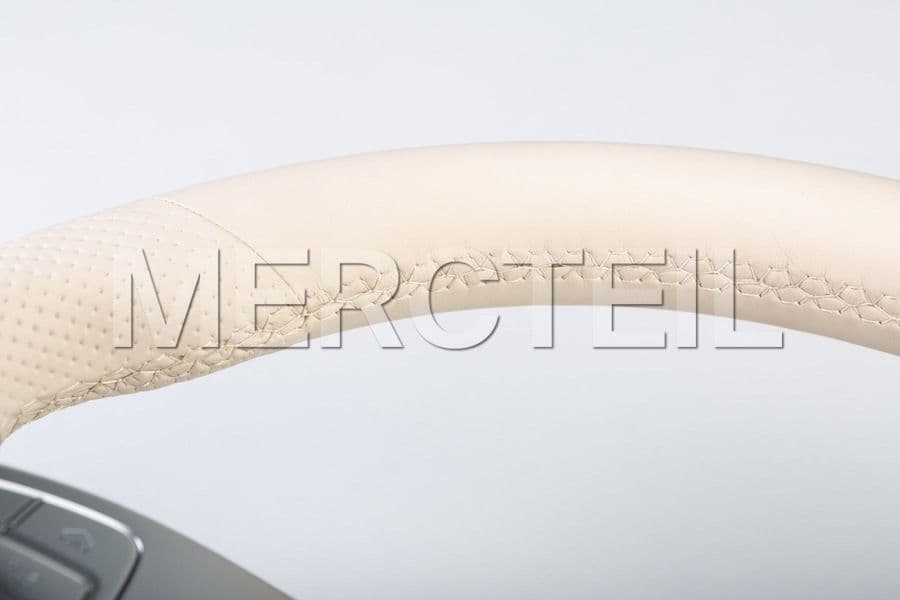 S-Class AMG Leather Beige Steering Wheel W222 V222 Genuine Mercedes-AMG ...