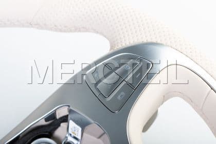 S-Class AMG Leather Beige Steering Wheel W222 V222 Genuine Mercedes-AMG ...