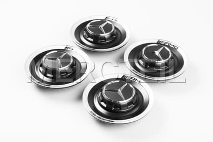AMG Logo Black Hubcaps Genuine Mercedes-AMG A00040057009283 A00040058009283