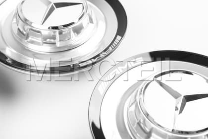AMG Logo Dark Platinum Hubcaps Genuine Mercedes-AMG A00040064007952