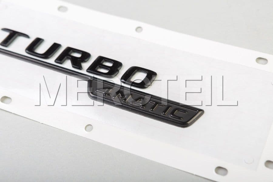 AMG Turbo 4Matic Black Lettering Nameplate Fenders Stickers Genuine ...