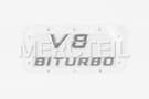 AMG V8 BiTurbo Chrome Decals Genuine Mercedes-AMG A1668172915