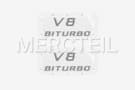 AMG V8 BiTurbo Chrome Decals Genuine Mercedes-AMG A1668172915