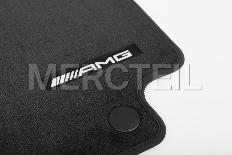 AMG Velour Floor Mats Set with Leather Edge Genuine Mercedes-AMG ...