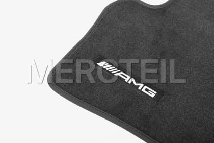 AMG Velour Floor Mats Set with Leather Edge Genuine Mercedes-AMG ...