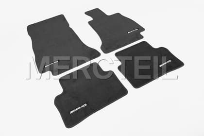 AMG Velour Floor Mats Set with Leather Edge Genuine Mercedes-AMG ...