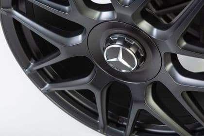 G-Class AMG Dull Black Center Wheel Hubcaps 463A Genuine Mercedes-AMG ...