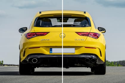 Black Exhaust Tailpipe Covers 45s AMG Look Kit CX118 W177 H247 Genuine ...