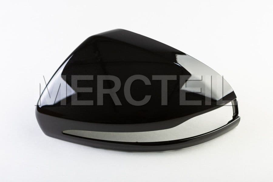 Mirror Shells Covers Colored Black Glossy Genuine Mercedes-Benz
