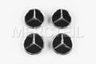 Black Glossy Wheel Hub Inserts Genuine Mercedes-Benz A00040038009040