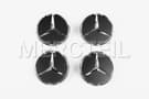 Black Matte Wheel Hub Inserts Genuine Mercedes-Benz A00040038009283