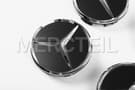Black Matte Wheel Hub Inserts Genuine Mercedes-Benz A00040038009283