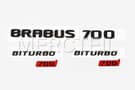 BRABUS 700 Model Plates Decals Kit Genuine BRABUS