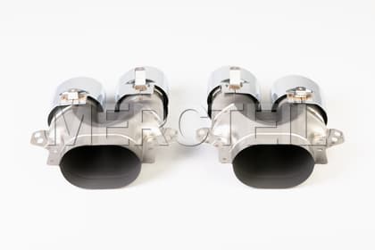 C43 AMG Exhaust Tips Tail Pipes Chrome 206 Genuine Mercedes-AMG ...