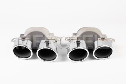 C43 AMG Exhaust Tips Tail Pipes Chrome 206 Genuine Mercedes-AMG ...