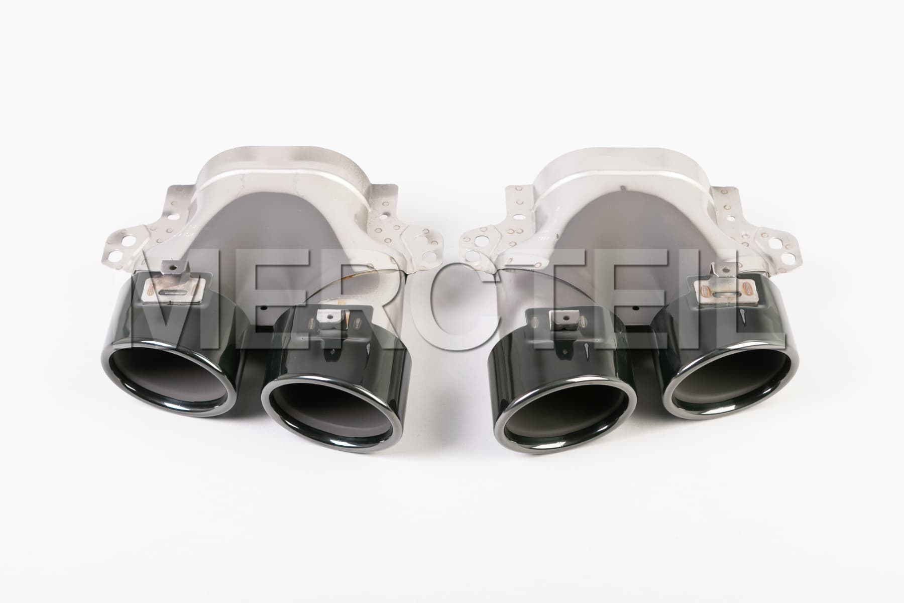 C43 AMG Exhaust Tips Tail Pipes Colored in Black W205 W206 Genuine ...