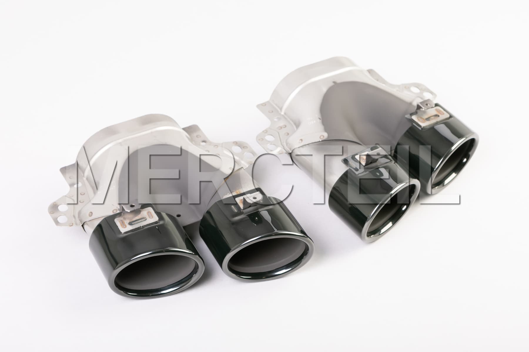 C43 AMG Exhaust Tips Tail Pipes Colored in Black W205 W206 Genuine ...