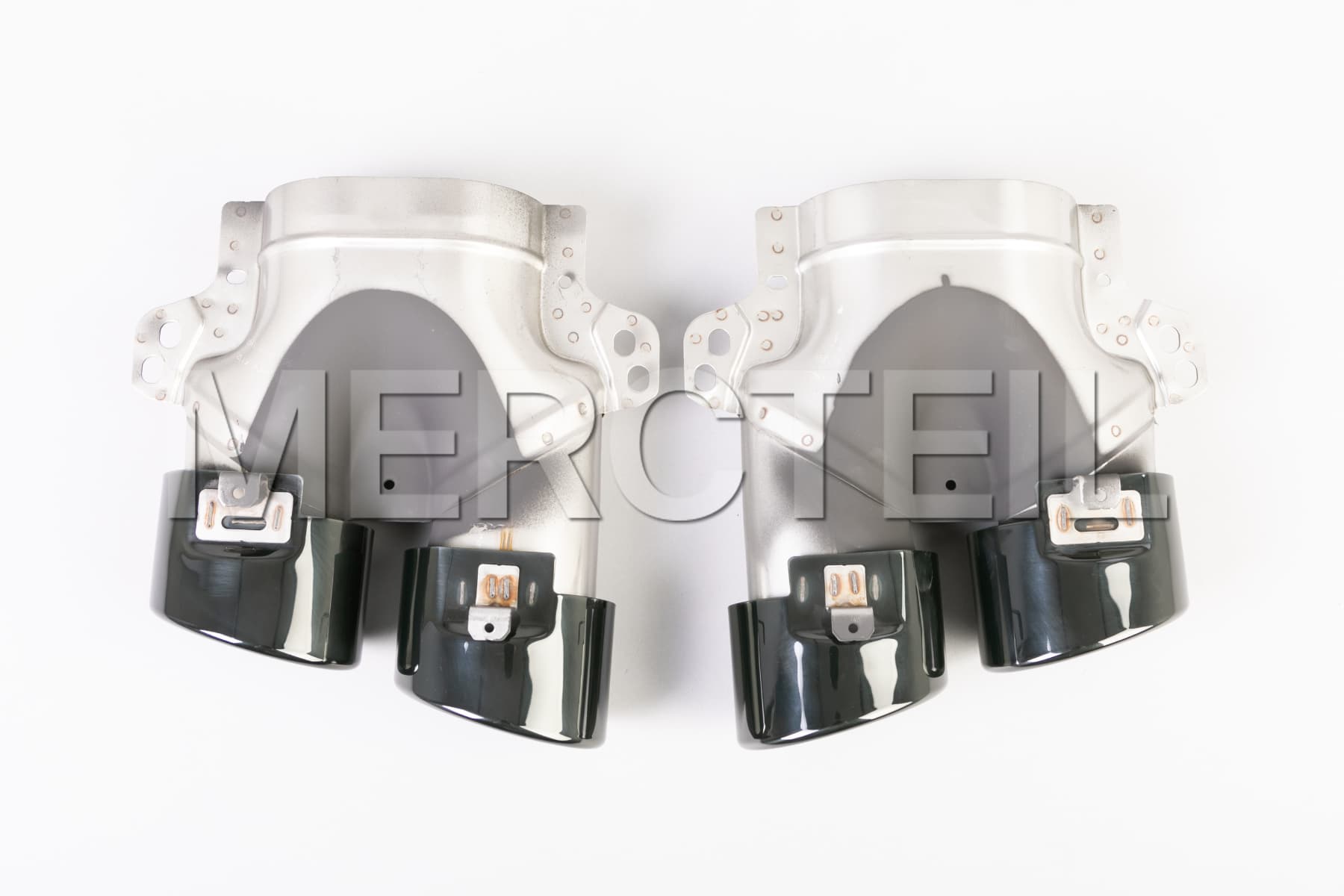 C43 AMG Exhaust Tips Tail Pipes Colored in Black W205 W206 Genuine ...