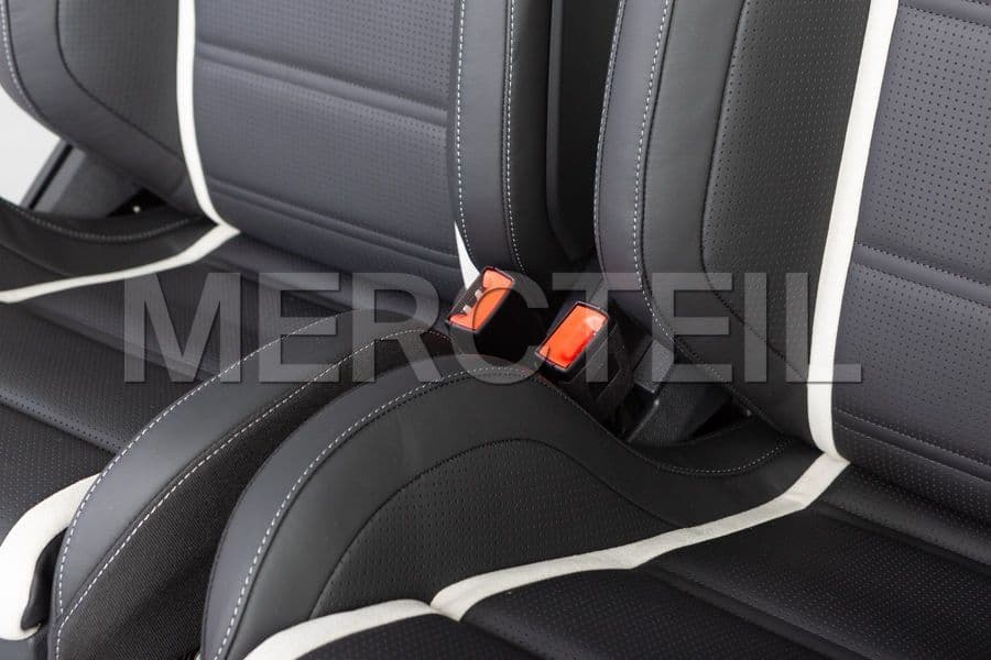 C63 AMG Performance Seats White Black LHD Genuine Mercedes AMG