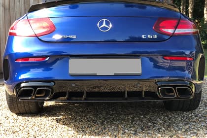 C63S AMG Diffuser Wind Deflection Channel Facelift C-Coupe C205 Genuine ...