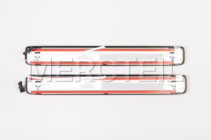 C-Class AMG Edition 55 Illuminated Silver Door Sills Covers Red ...