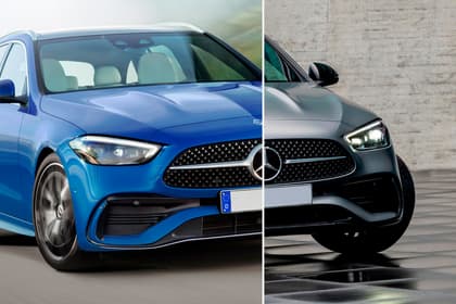 C-Class AMG-Line Front Bumper Black Night Package Kit WS206 Genuine ...