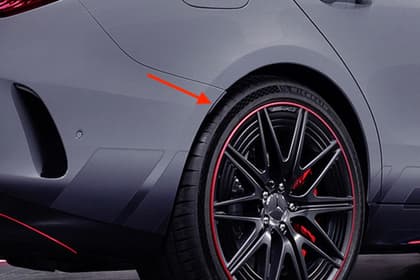 C Class AMG Wheel Arch Extension WS206 Genuine Mercedes-AMG